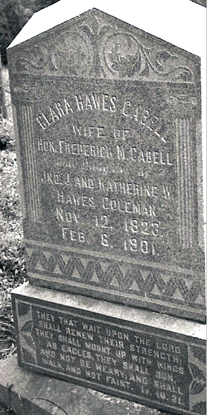 Cabell_Clara Hawes Coleman – The Cabell Family Society, Inc.