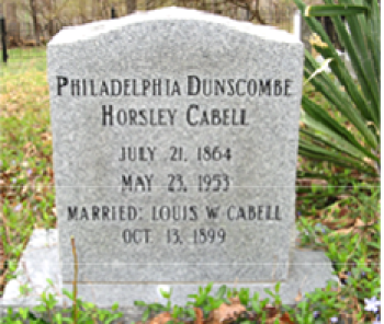 Cabell_Philadelphia Dunscombe Horsley – The Cabell Family Society, Inc.